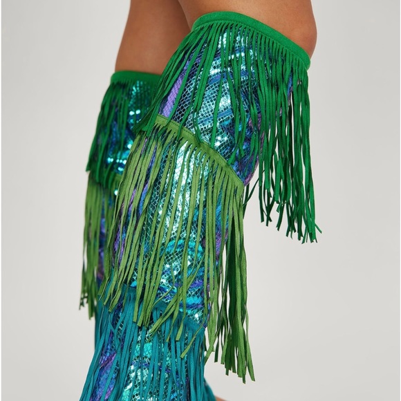 Private Boutique | Shoes | Tassel Overlay Costume Sandals | Poshmark